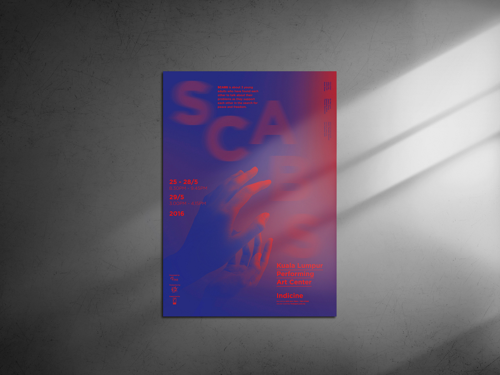 SCABS Poster Design by Jtongx on Dribbble