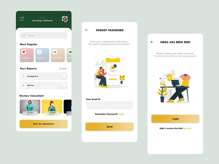 Medical Healthcare UI by Primocys on Dribbble