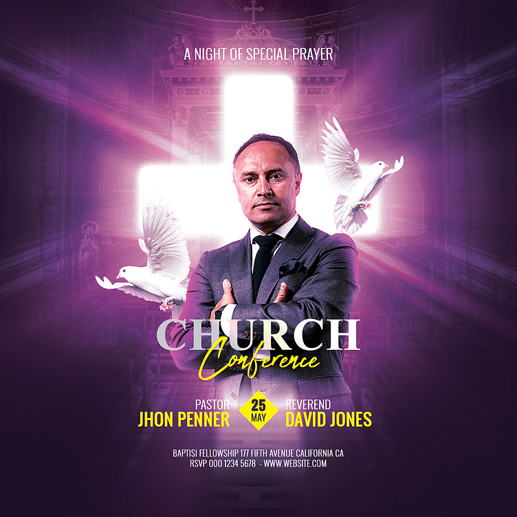 Church conference banner design by awal2018 on Dribbble