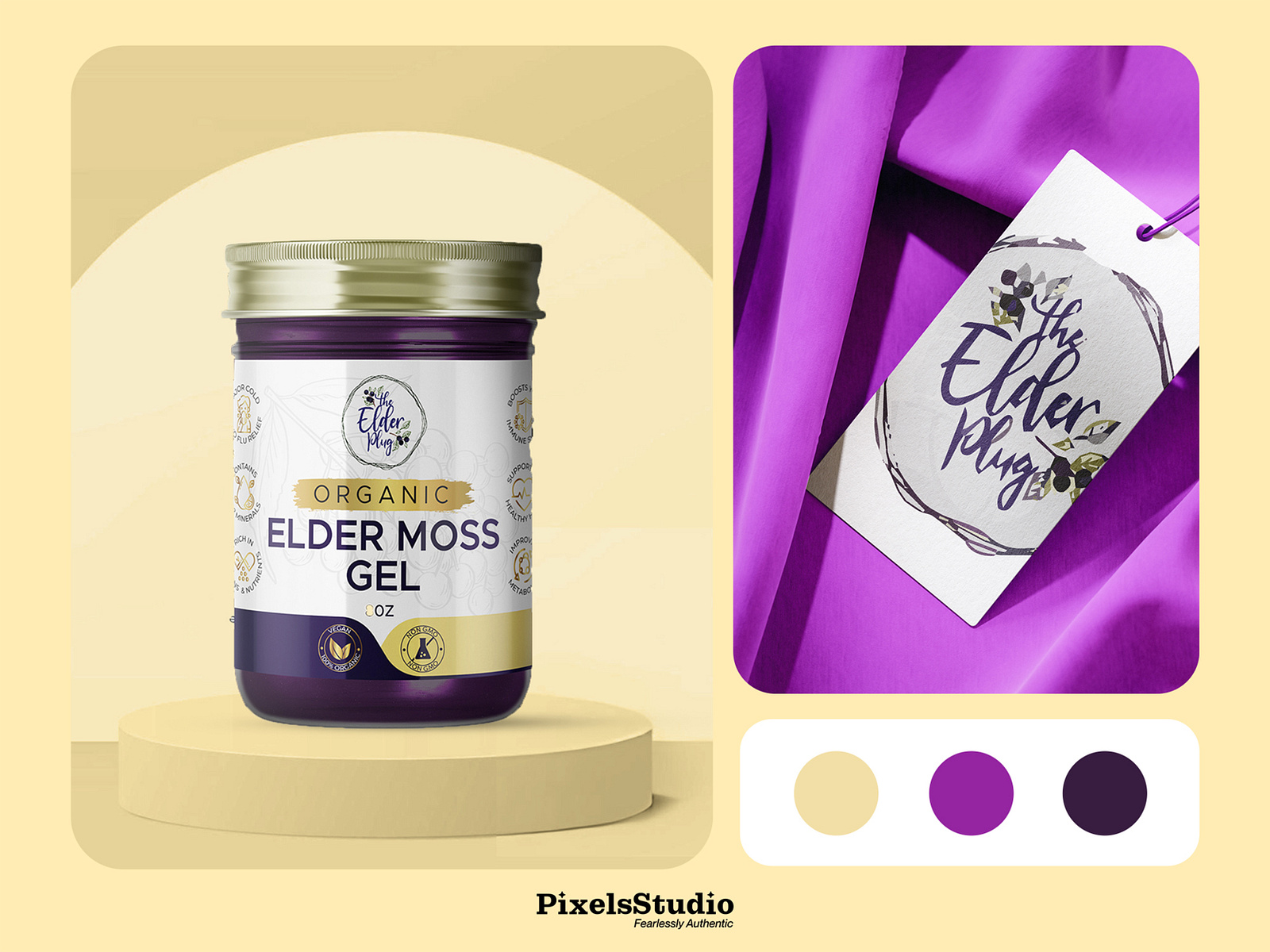 ELDER MOSS GEL – Natural Care for Radiant Skin by Pixels Studio on Dribbble
