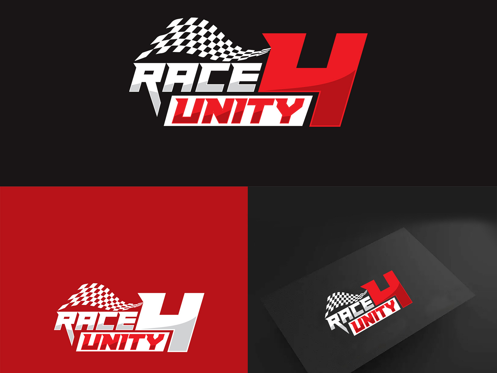 Race 4 Unity Logo design by H&D Graphic King on Dribbble