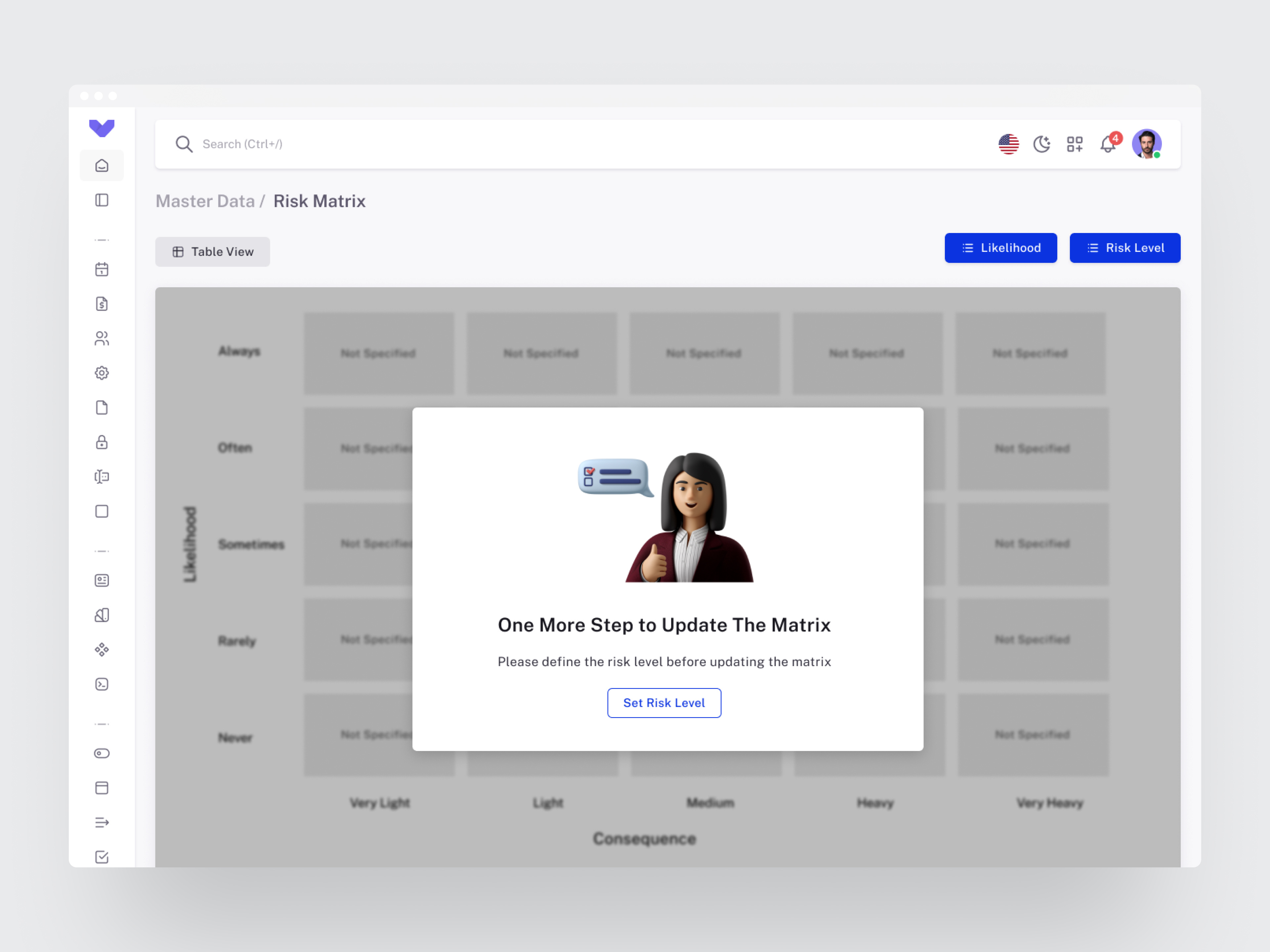 Risk Matrix UI Design (Enterprise Risk Management) by Nur Fauzia ...