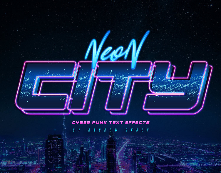 Cyberpunk Text Effects by Deck Genius on Dribbble