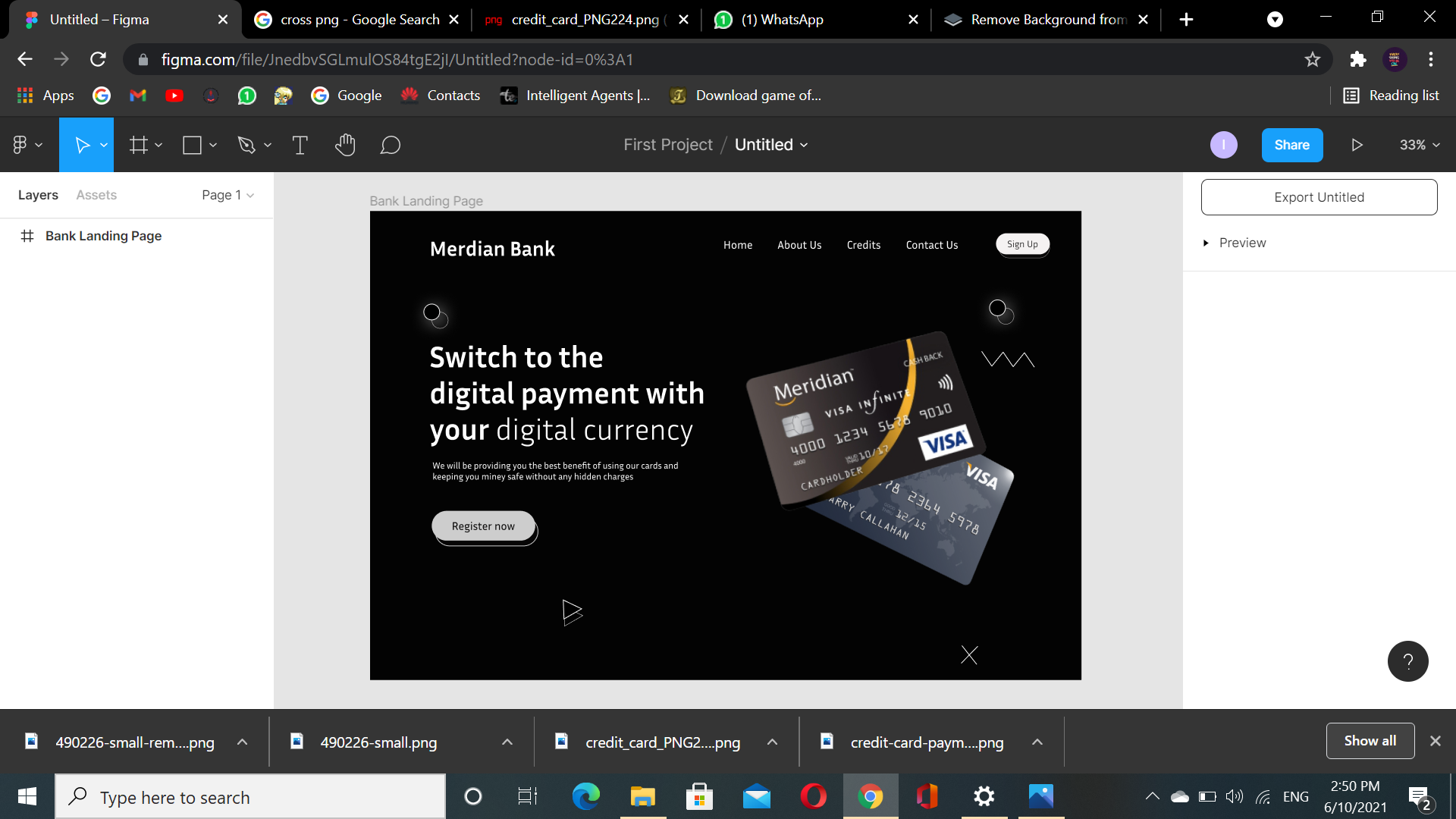 Bank-Card Design page by Ismail Tariq - UI/UX designer on Dribbble