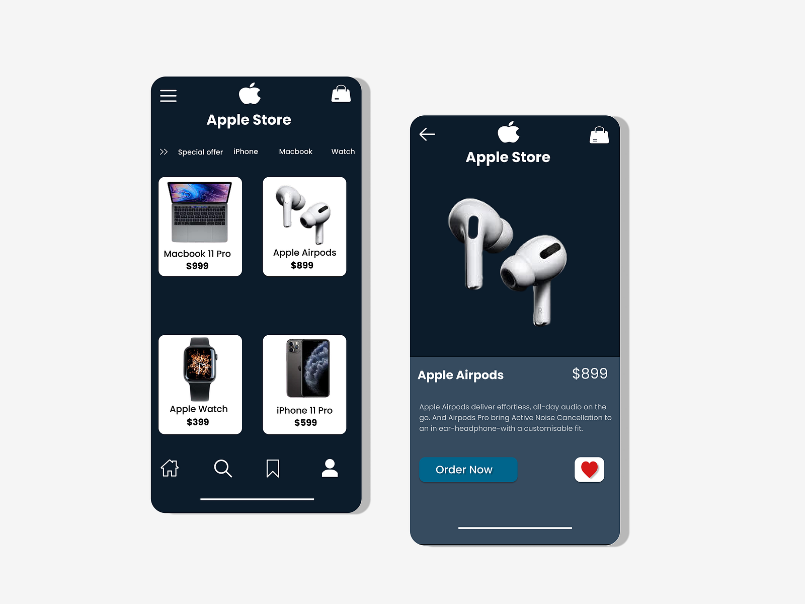 Apple Products App UI design Concept by Kaif Khan on Dribbble