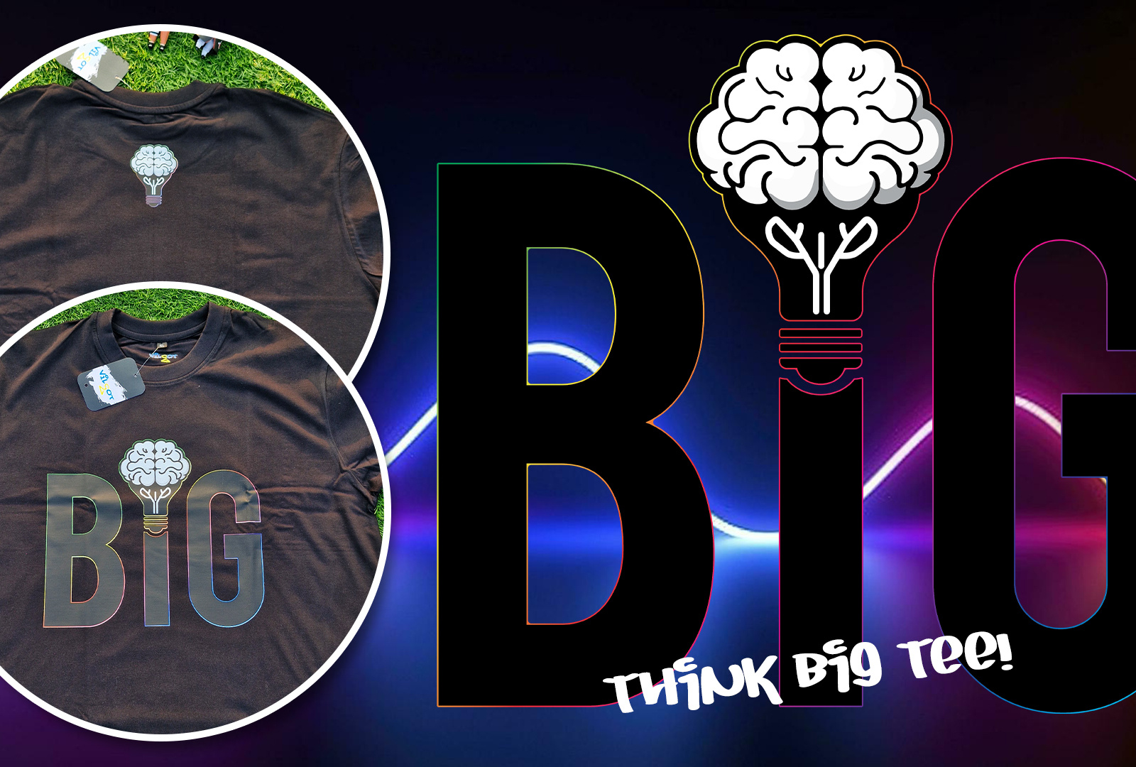Think Big Tee Design by Rohit on Dribbble
