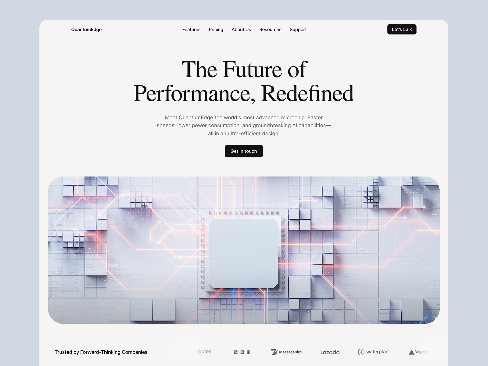 QuatumEdge Landing Page by Máximo Monroy on Dribbble