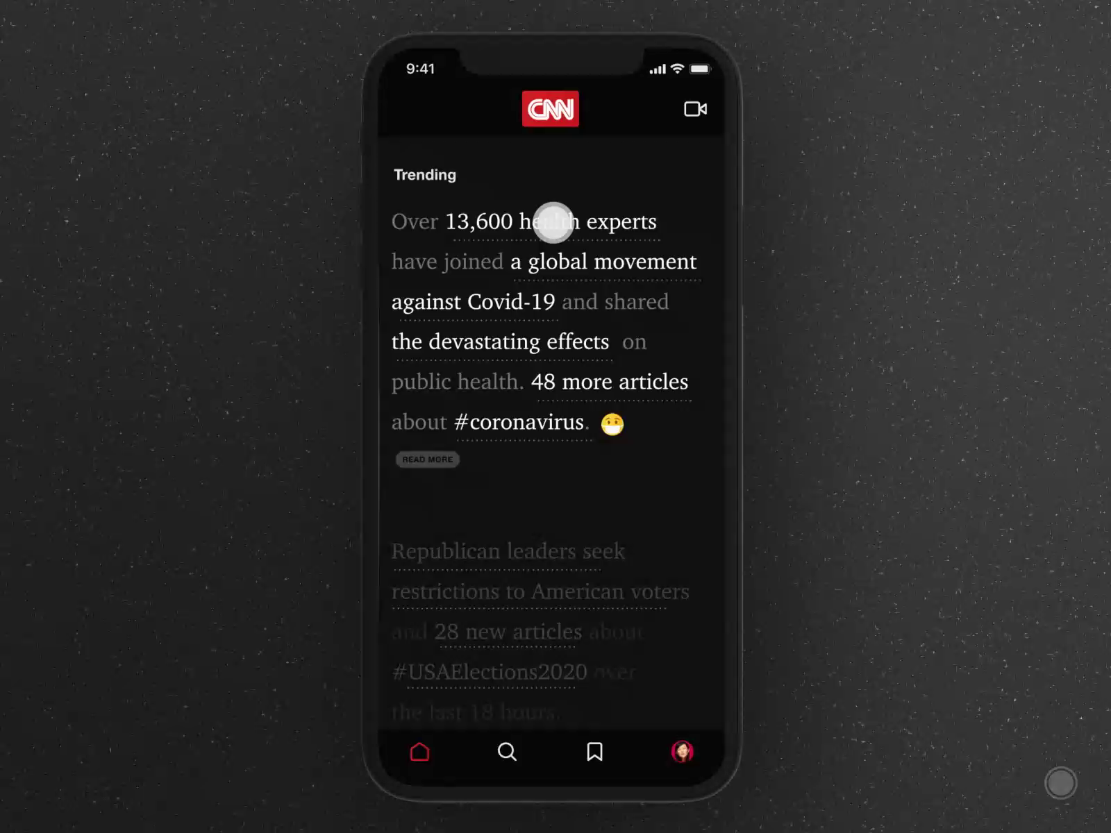 Non-linear reading (CNN news redesign) by Lukas Kus for PLATFORM on ...