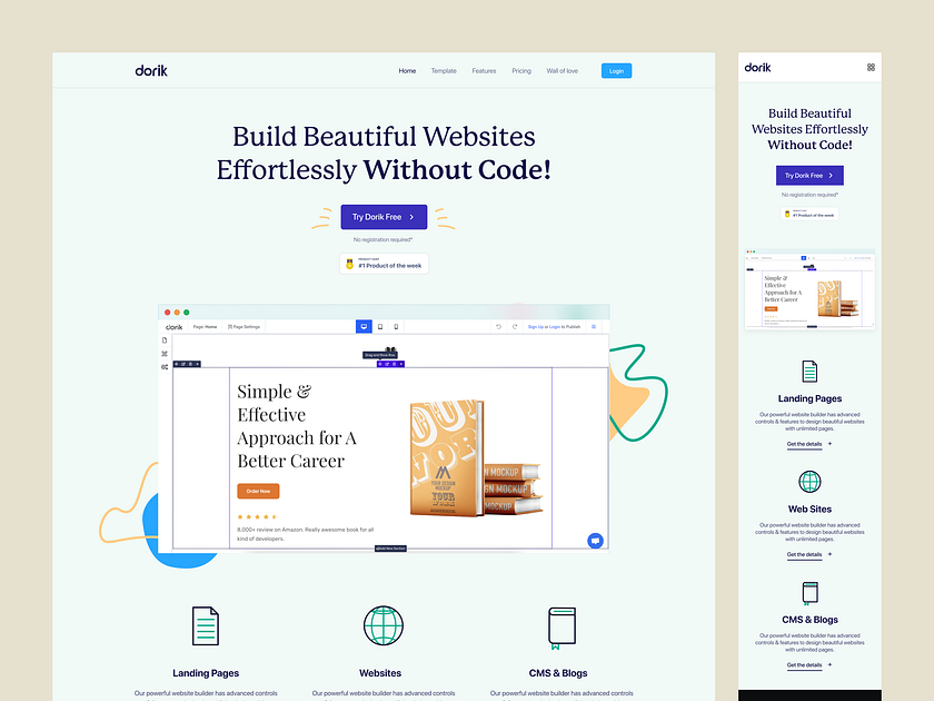 Multi-concept Landing page UI Kit by Ofspace on Dribbble