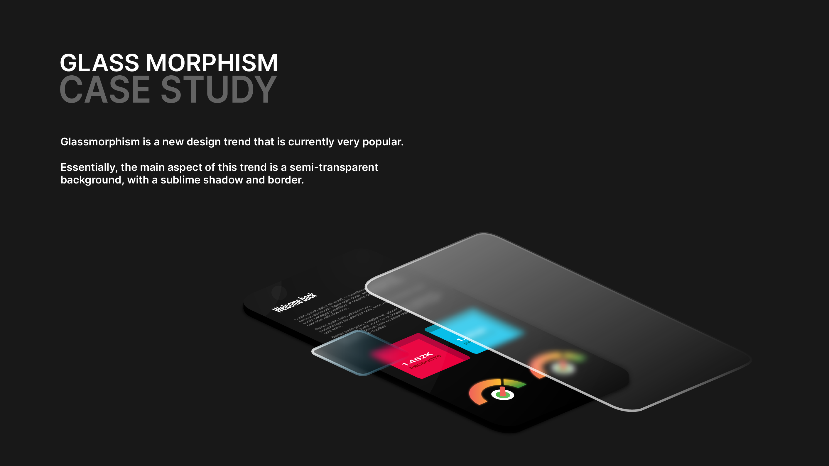 Case study glassmorphism by Digital Forge on Dribbble