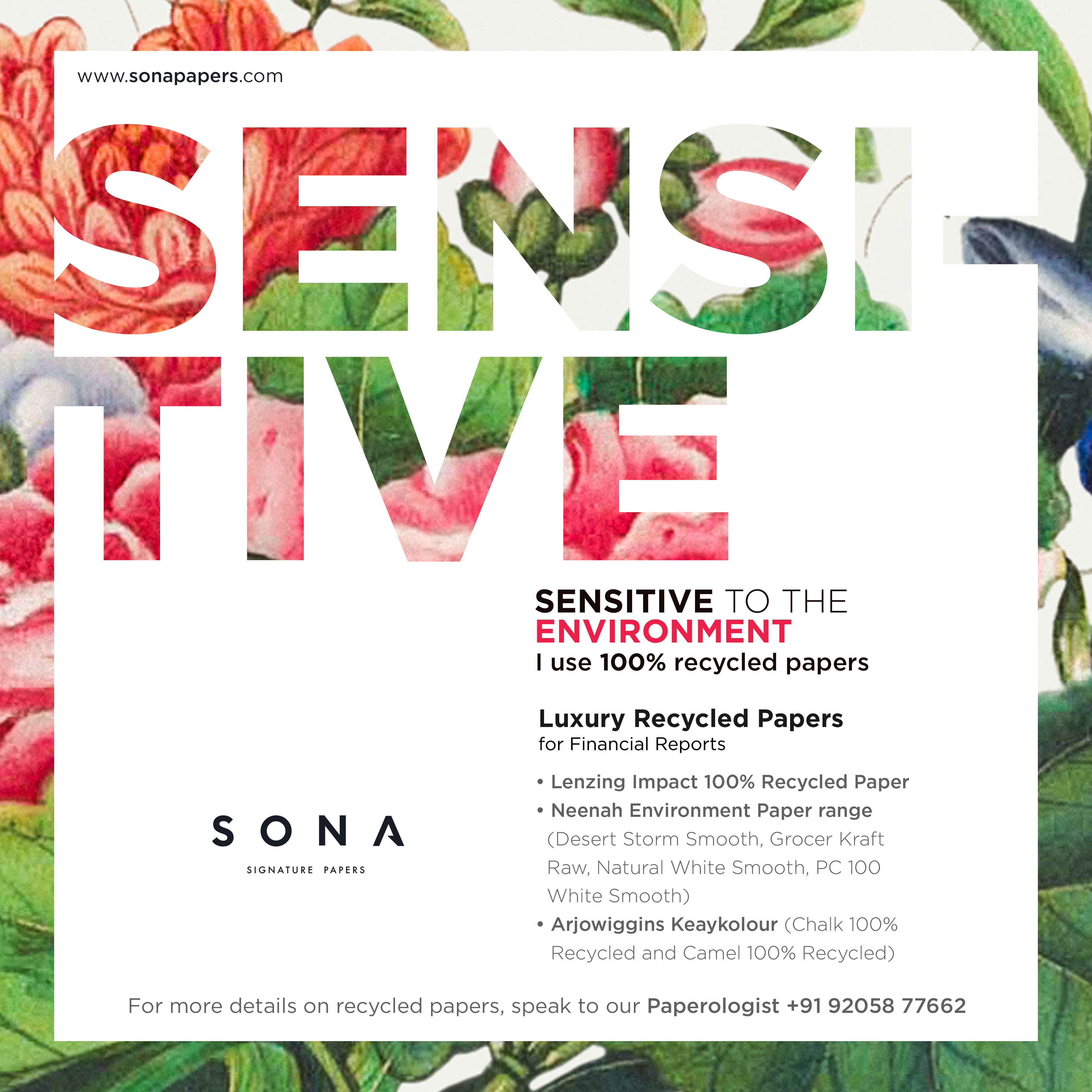 Sensitive to the environment. by Sona Papers on Dribbble
