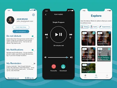 Music Streaming App Design designs, themes, templates and downloadable ...