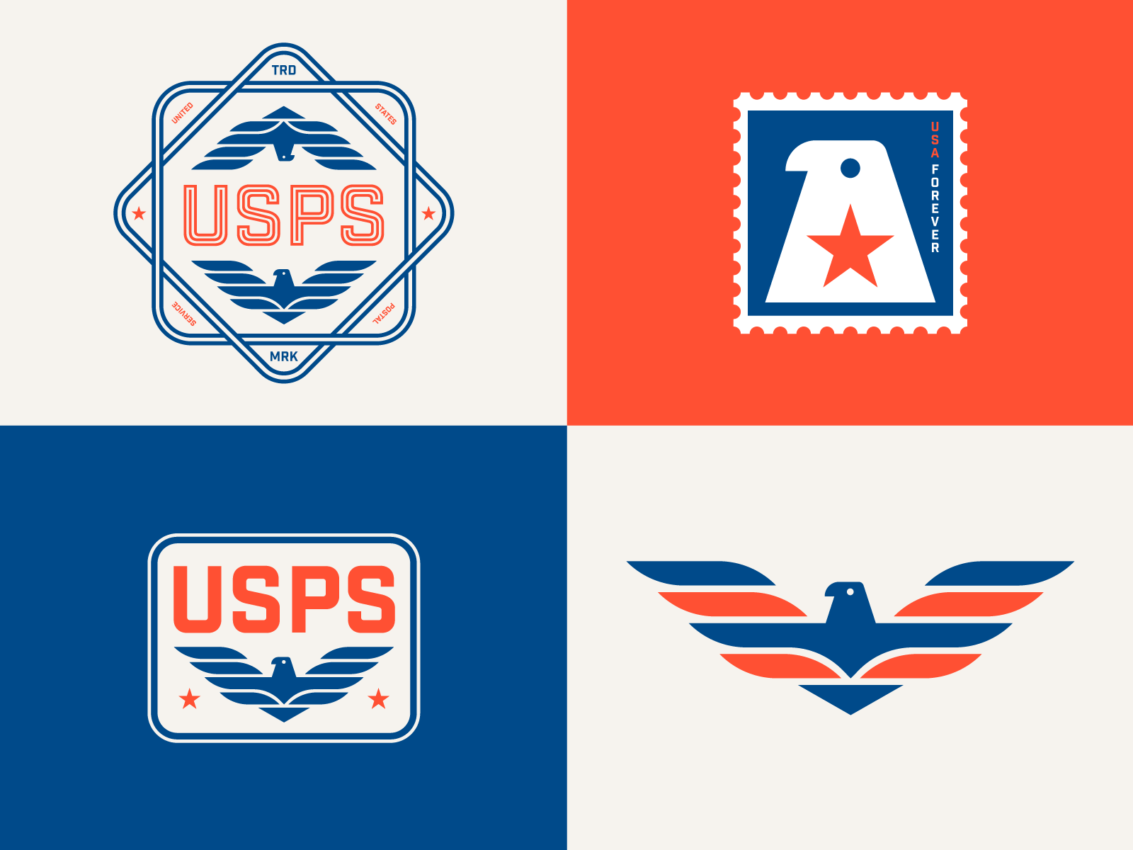 USPS Logo and Badge by Tom Bates on Dribbble