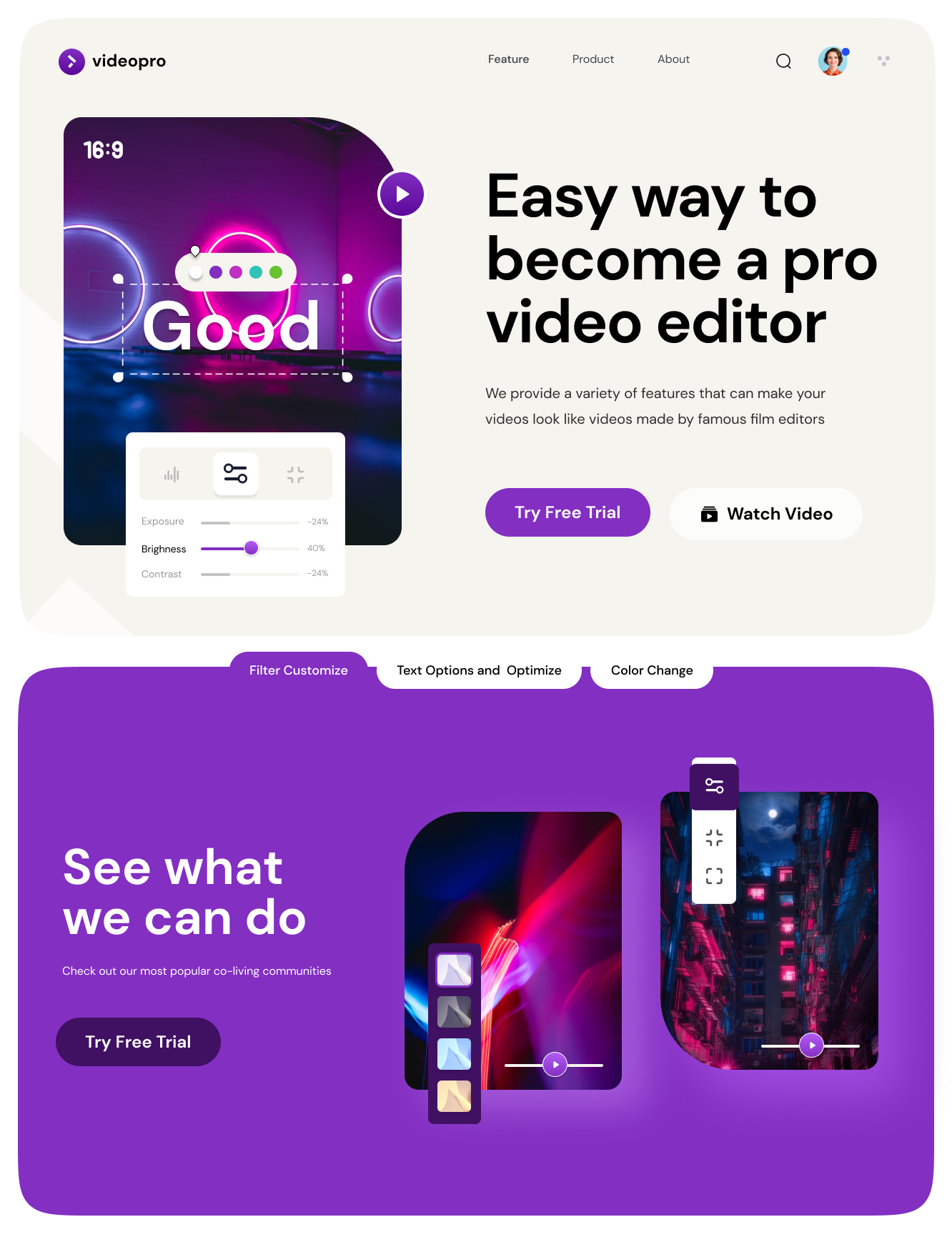 Videopro- Online Video Editor V2 by Mehmet Özsoy for Orizon: UI/UX ...