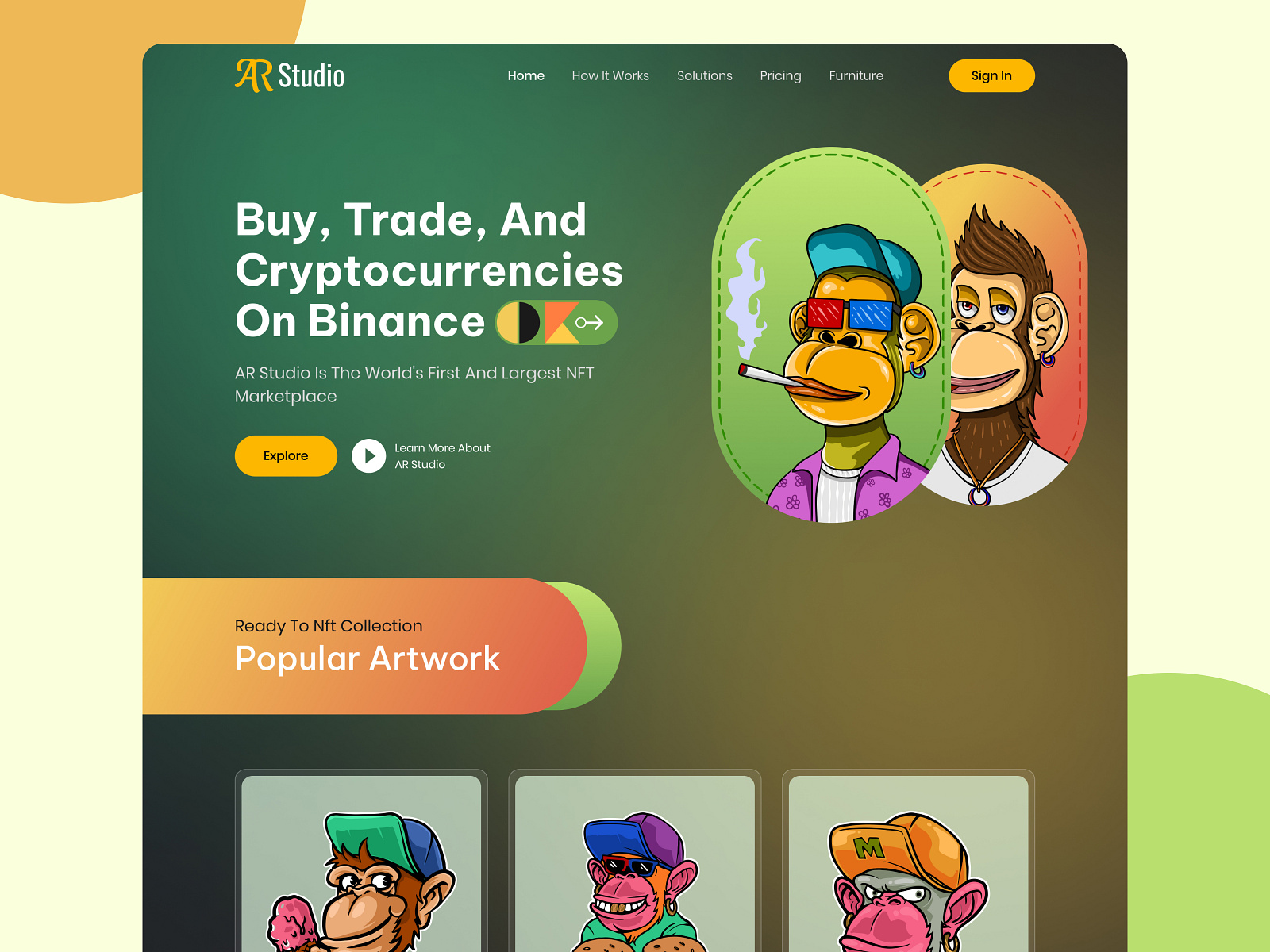 NFT Header Exploration by Akash Ahamed on Dribbble