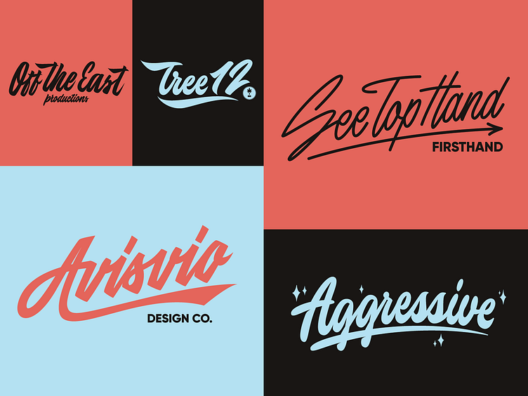 Lettering Logotypes Collection by Yevdokimov on Dribbble