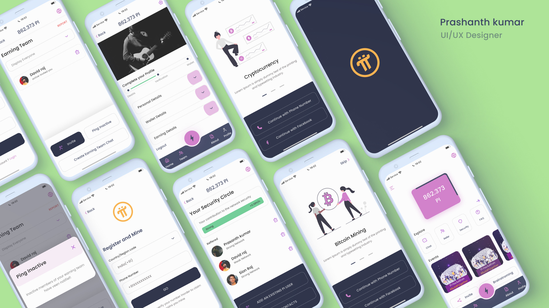 Cryptocurrency mining by Prashant kumar on Dribbble