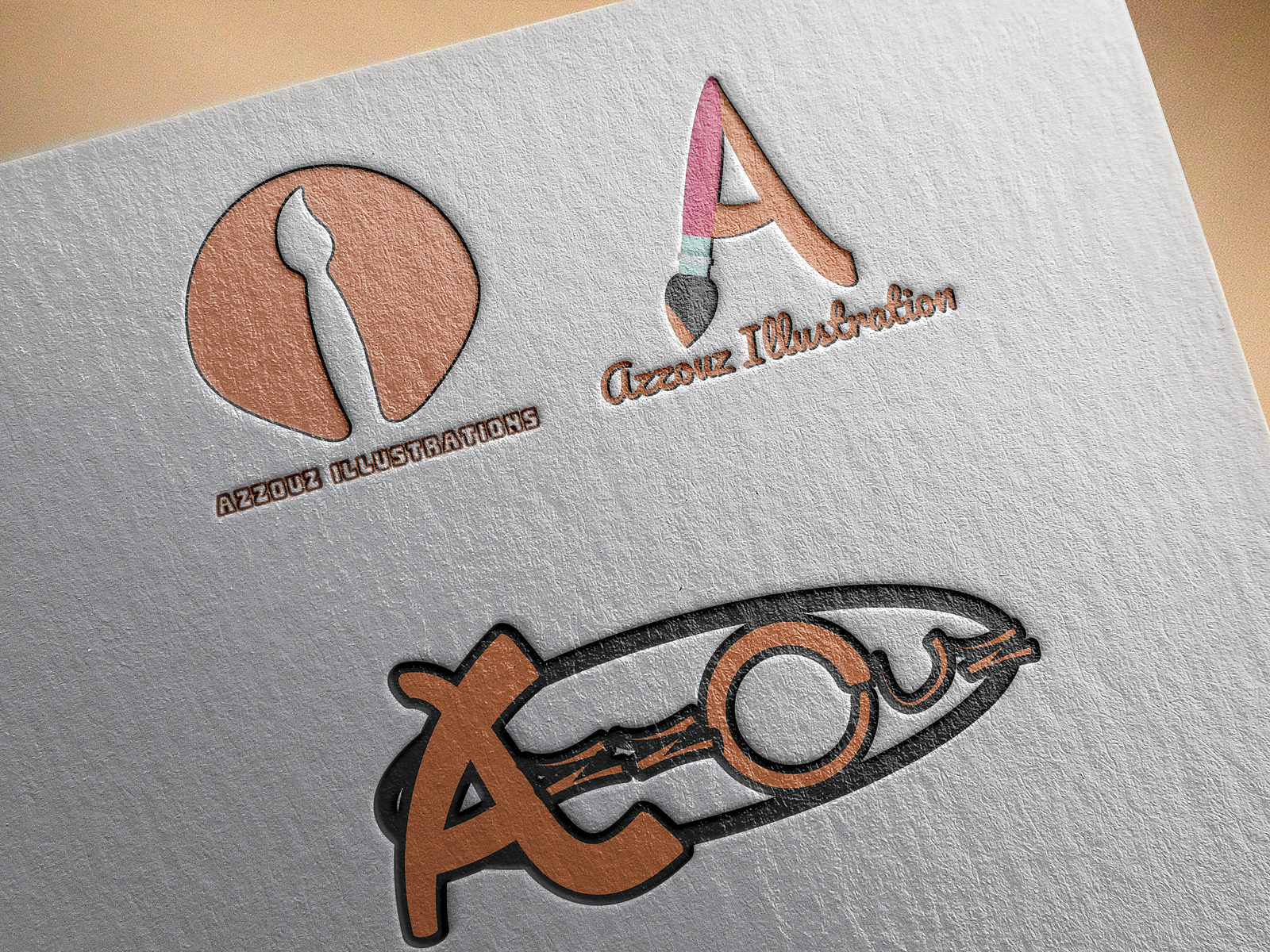 Azzouz Illustrations logos by Anas Tarek on Dribbble