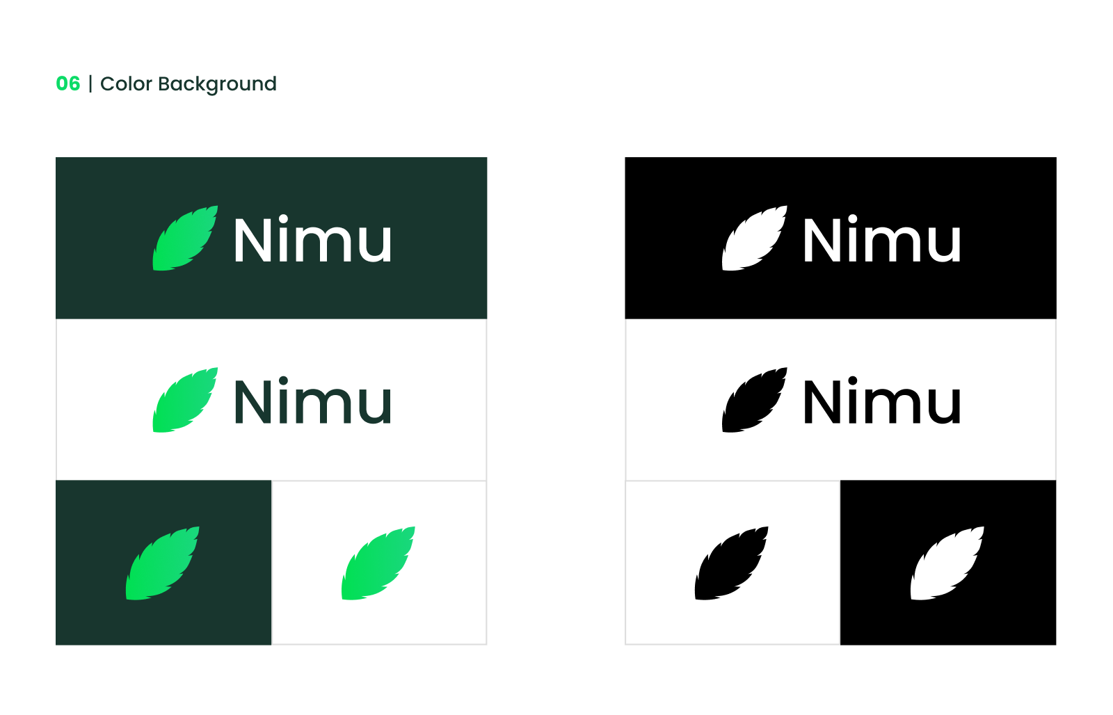 Nimu - Logo and Brand Guidelines by Neem Sutantio for Nimu Design on ...