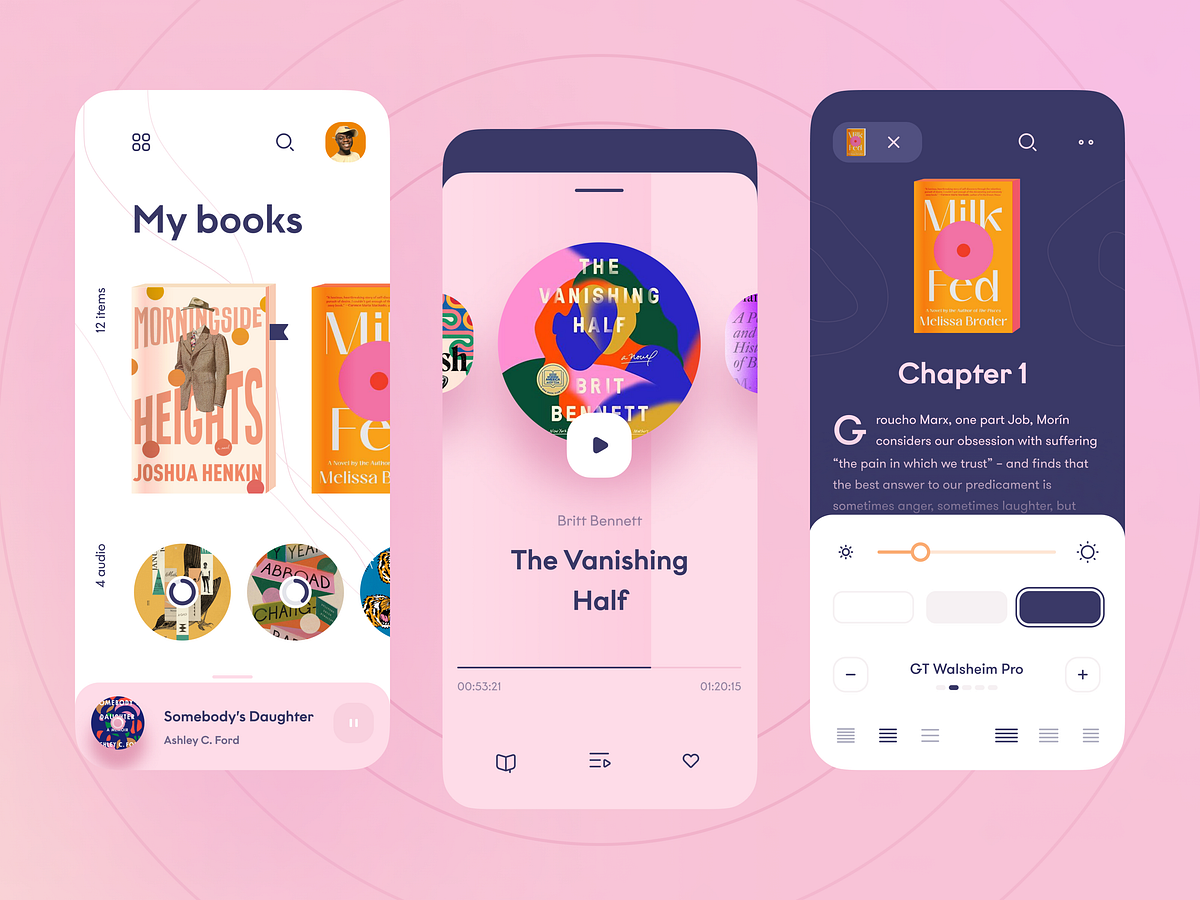 Books — Mobile App 📙 by Julia Zinchenko 🇺🇦 on Dribbble