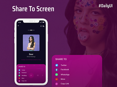 Social Share Button UI by Ashita Vijay seth on Dribbble