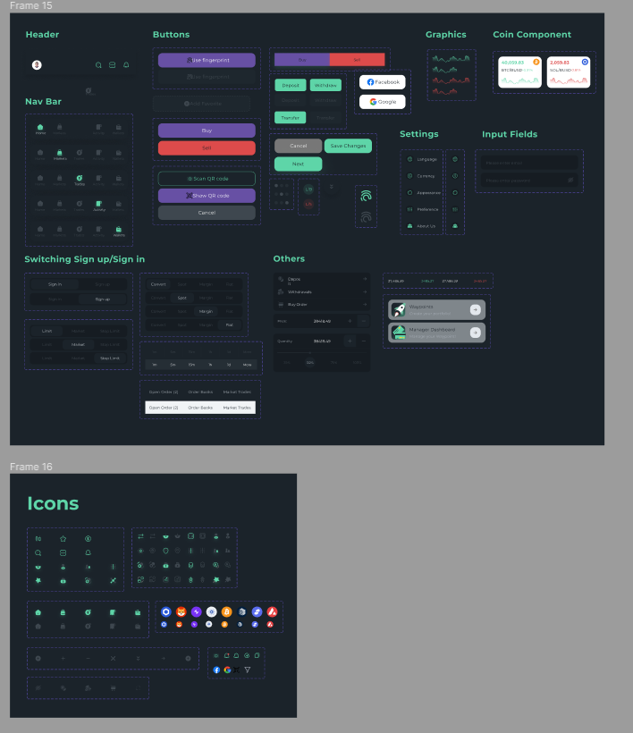 Component Collection Example by Mat Piotrowski on Dribbble