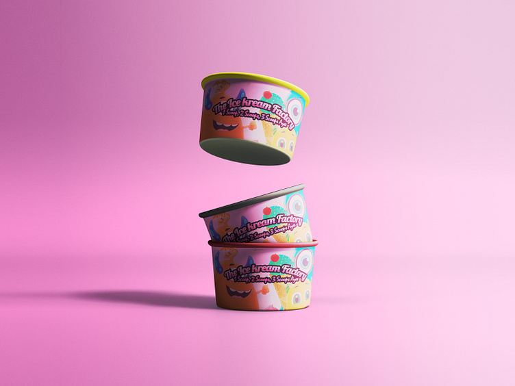 Ice- cream label packaging Design by MD Ohiduzzaman on Dribbble