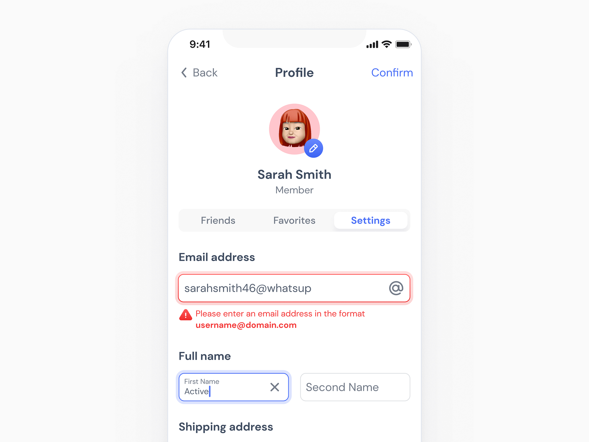 User Profile Settings Mobile - UI kit by Roman for Setproduct on Dribbble
