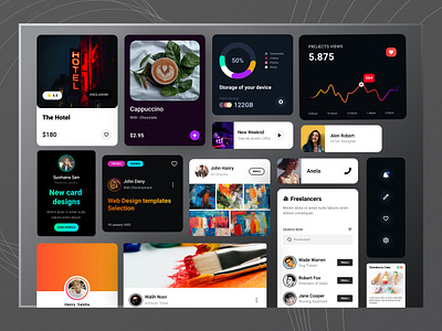 Card Components Design by Sifat Hasan on Dribbble