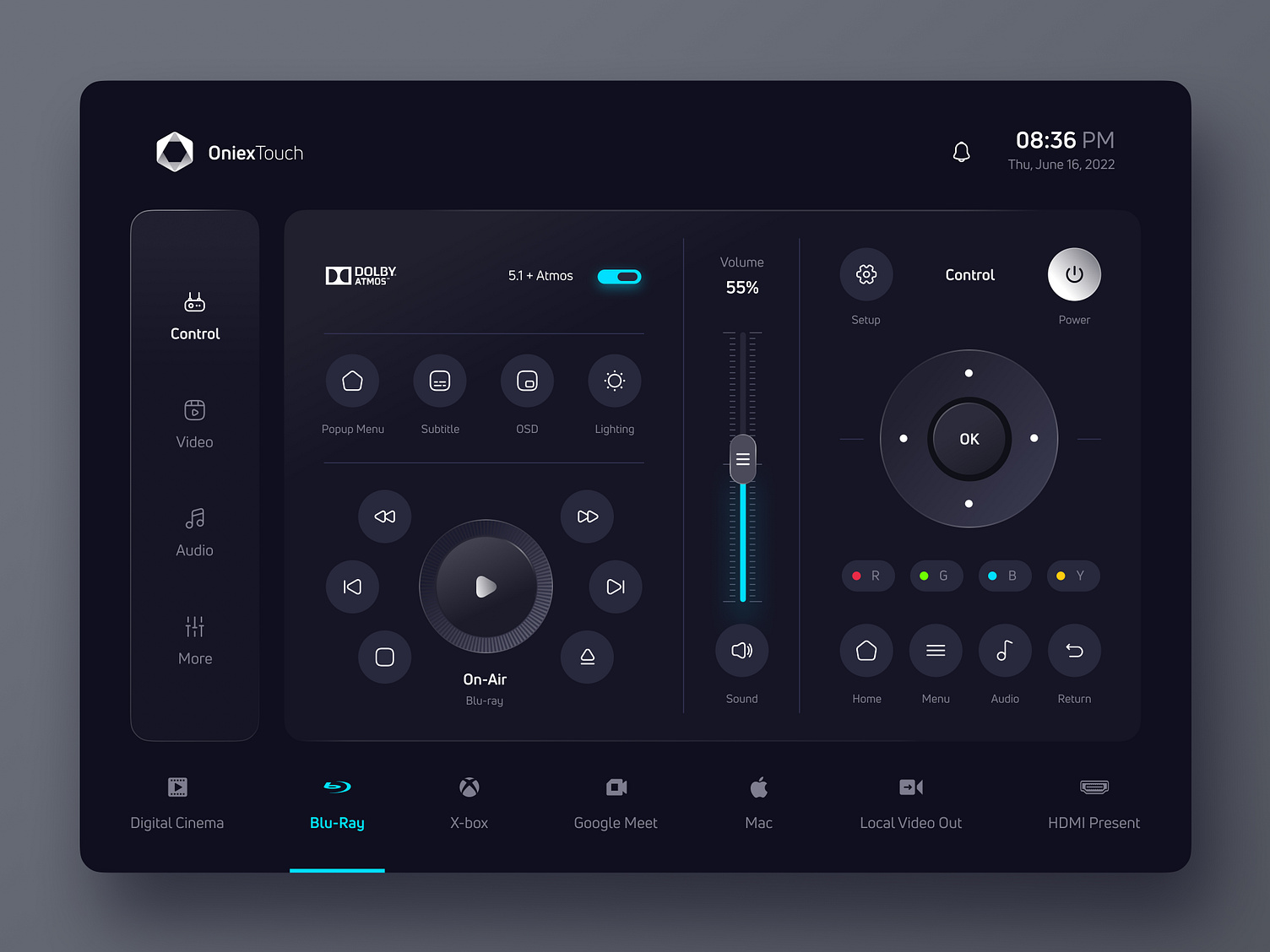 Remote Control App - Dark 😍 by Mohammad Reza Farahzad for Orizon: UI/UX ...