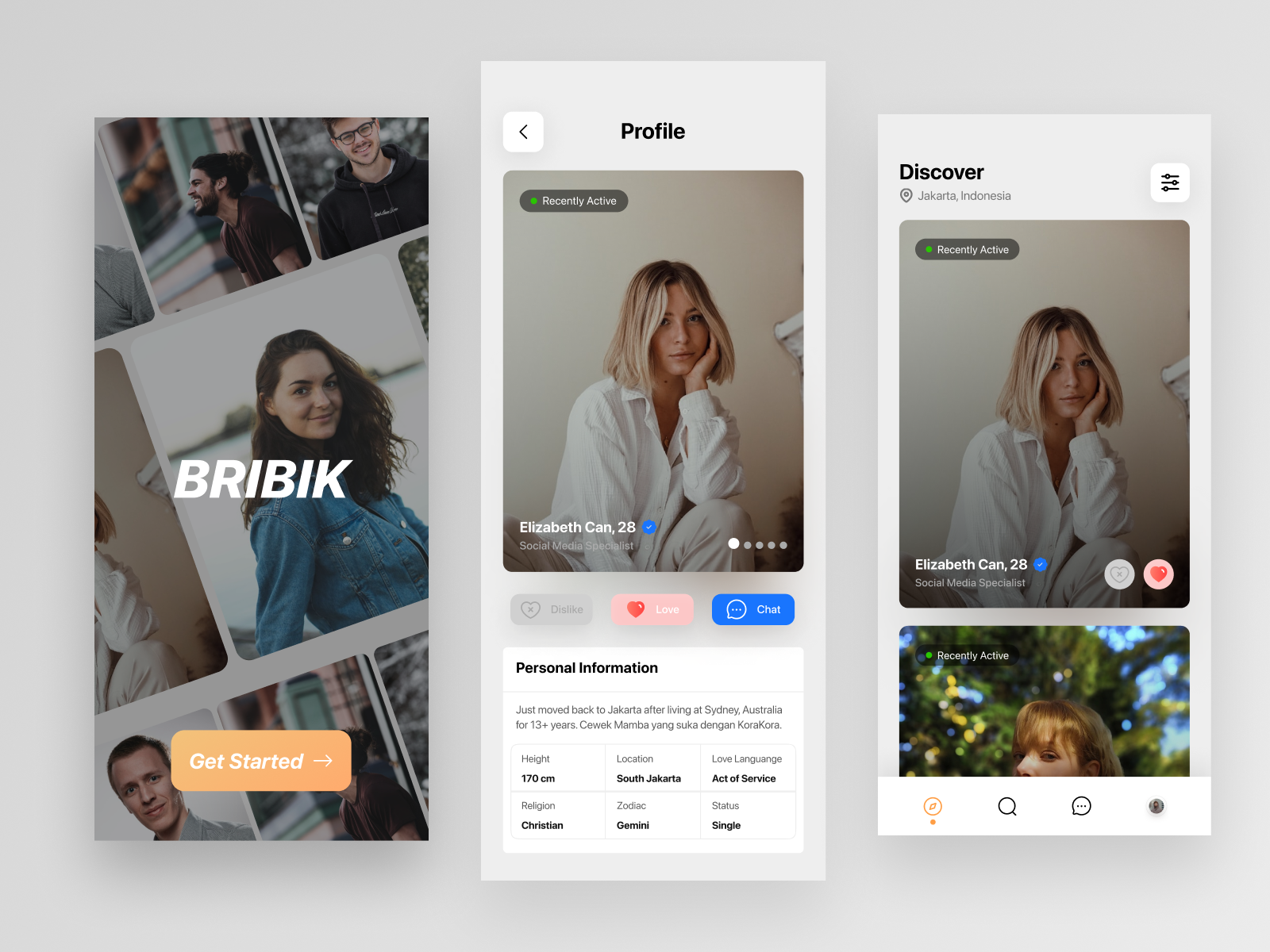 BRIBIK - Dating App Concept by Christian Aditya on Dribbble