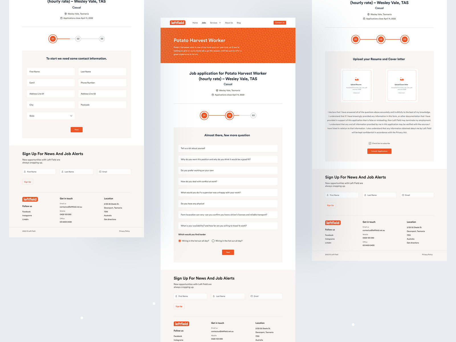 Job Applying web design by Rakibull Hassan for Dosage Studio on Dribbble