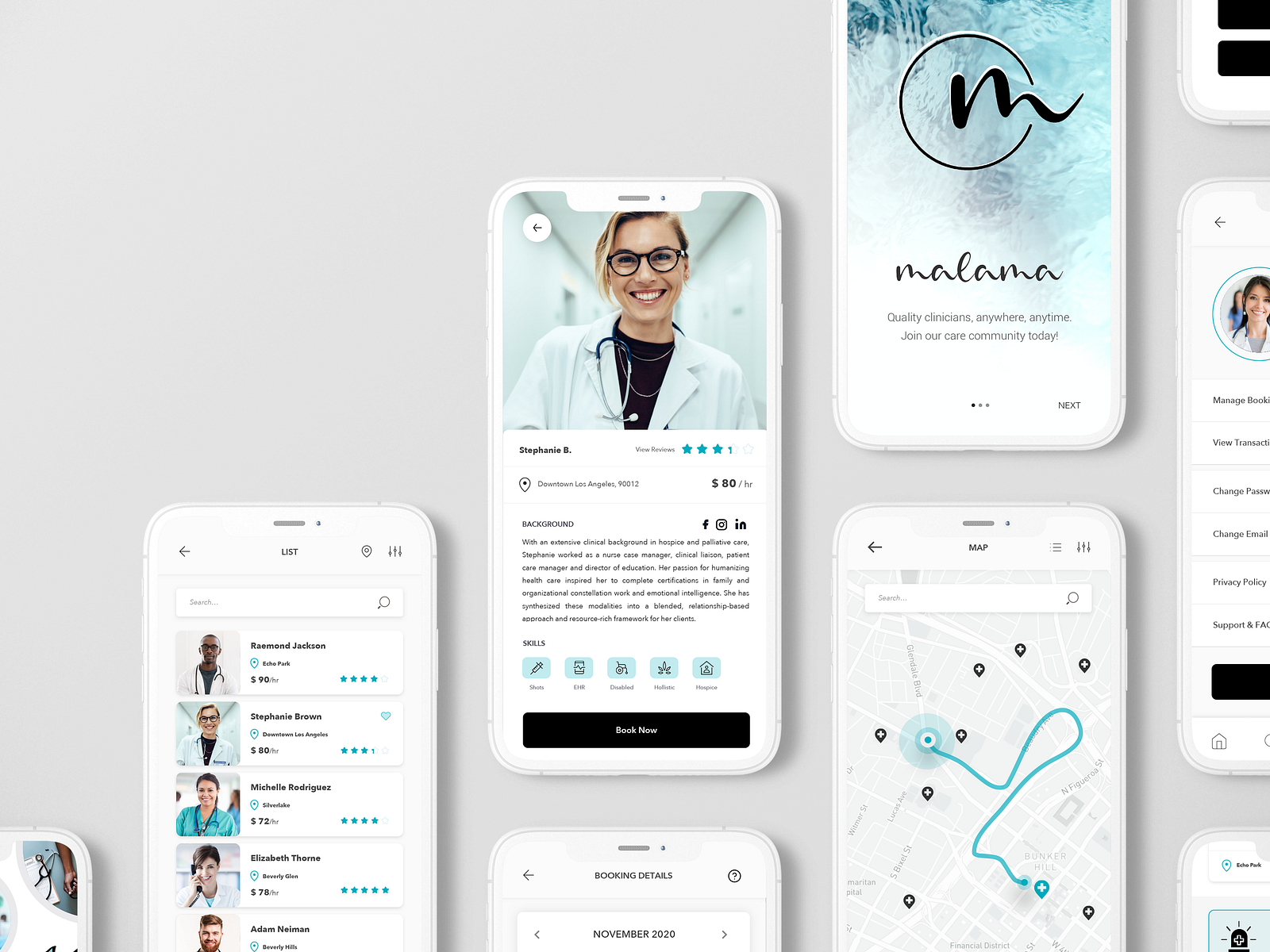 Malama | On-Demand Healthcare App by Taryn Andersen on Dribbble