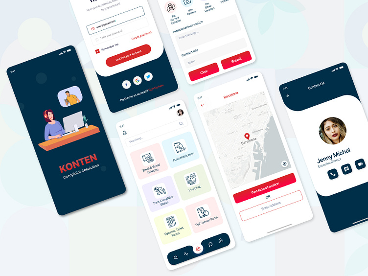 Complaint Management App by aPurple on Dribbble