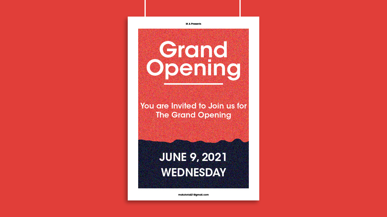 Grand Opening Poster Design by H Mohamed Athil on Dribbble