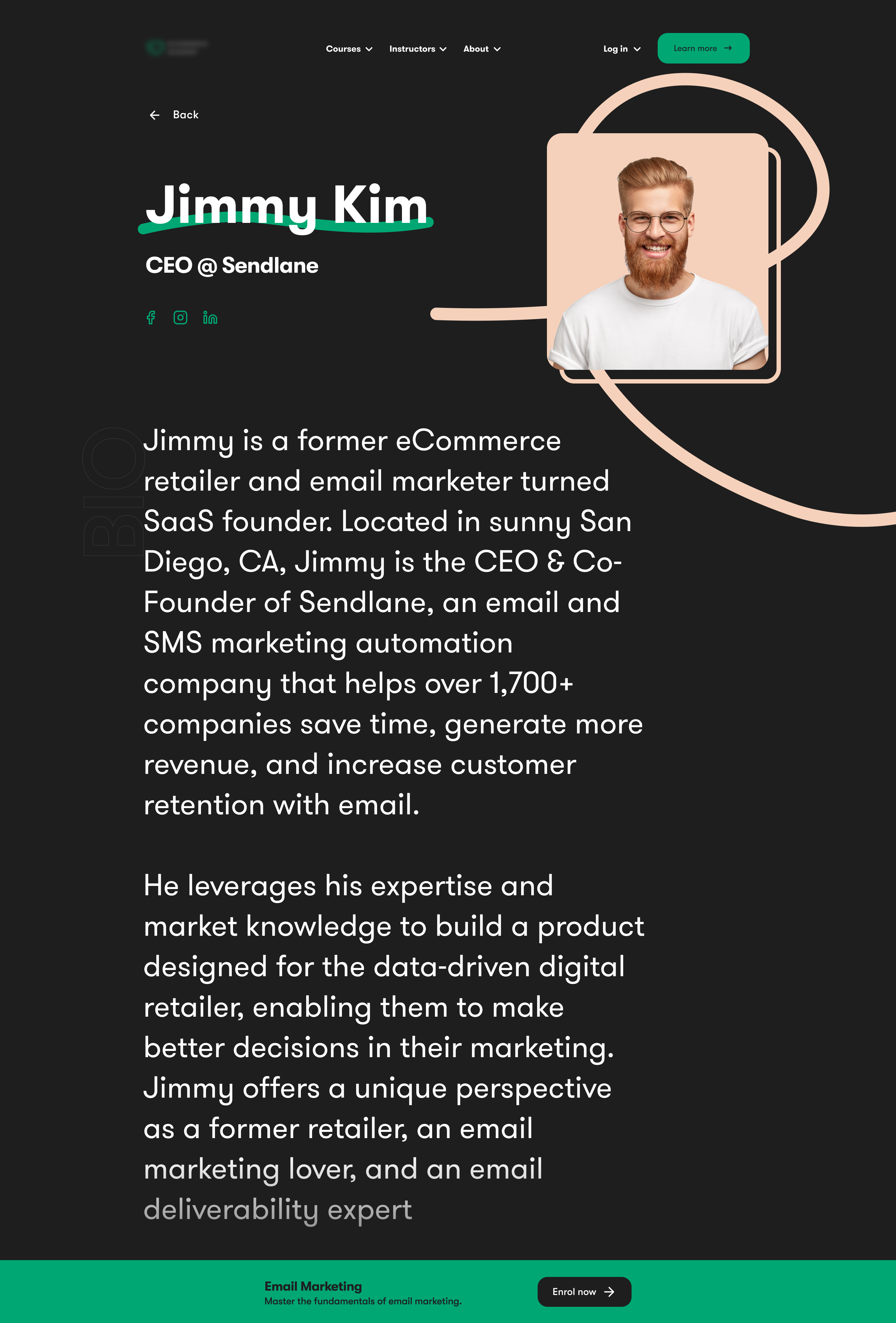 Marketer Profile Web by Borkat Ullah for Sadax Studio on Dribbble