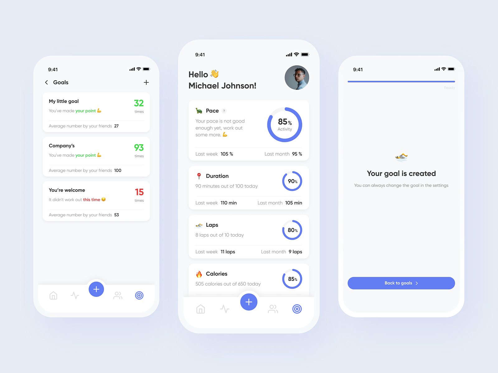 Swimming Mobile App by Kateryna Slepnyova on Dribbble