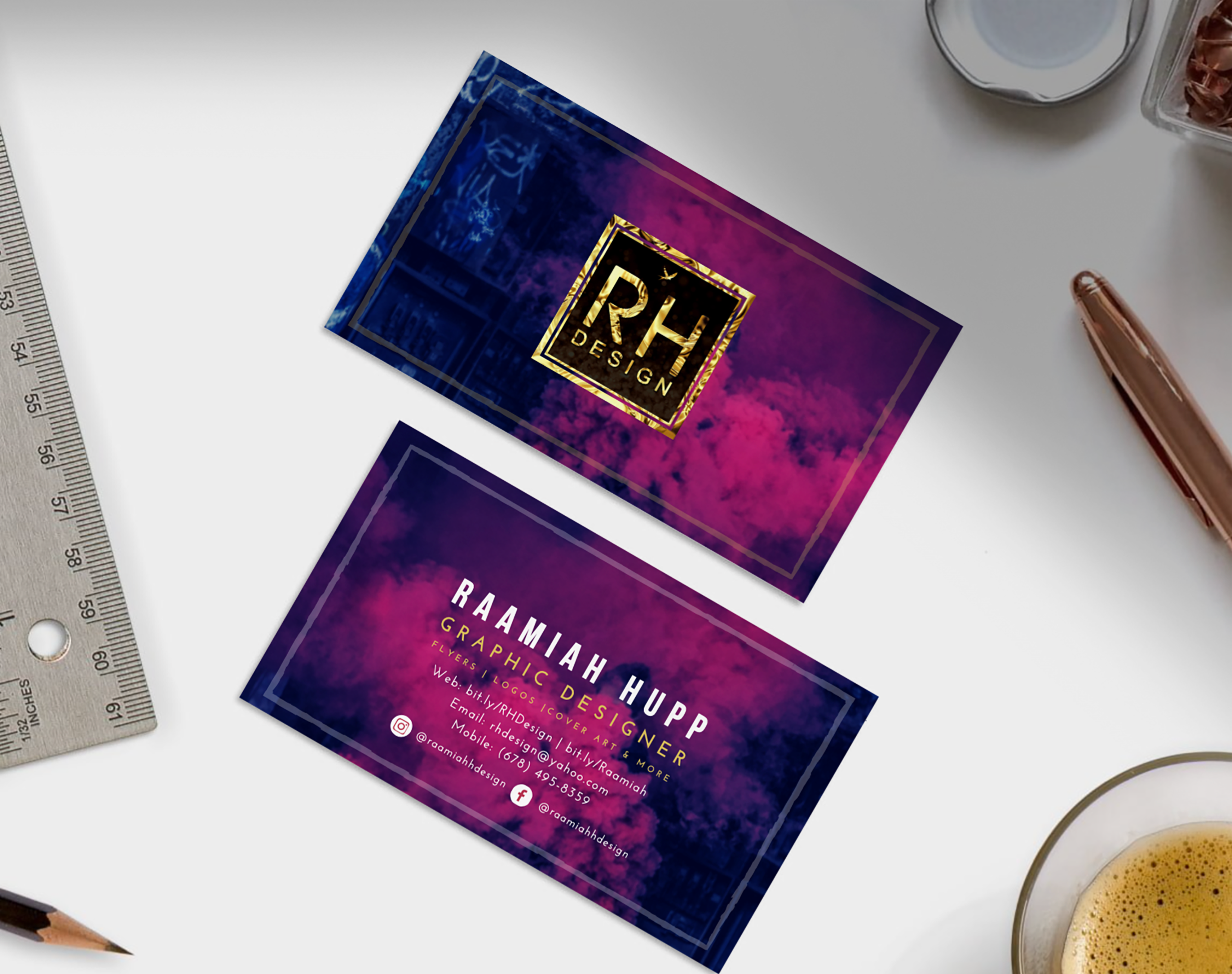 RH Design Business Cards by Raamiah on Dribbble
