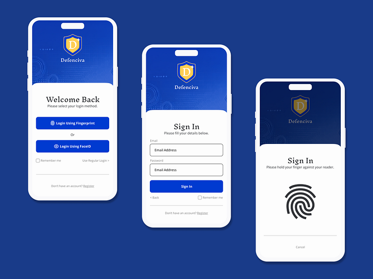 Biometric Login Ui Concept By Dylan Cassidy Perry On Dribbble