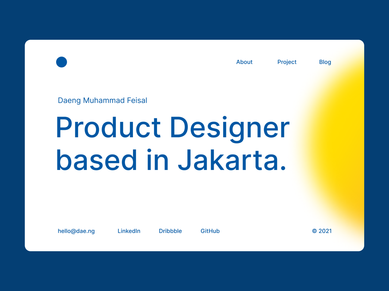 Minimalist Hero Section - web by DMF on Dribbble