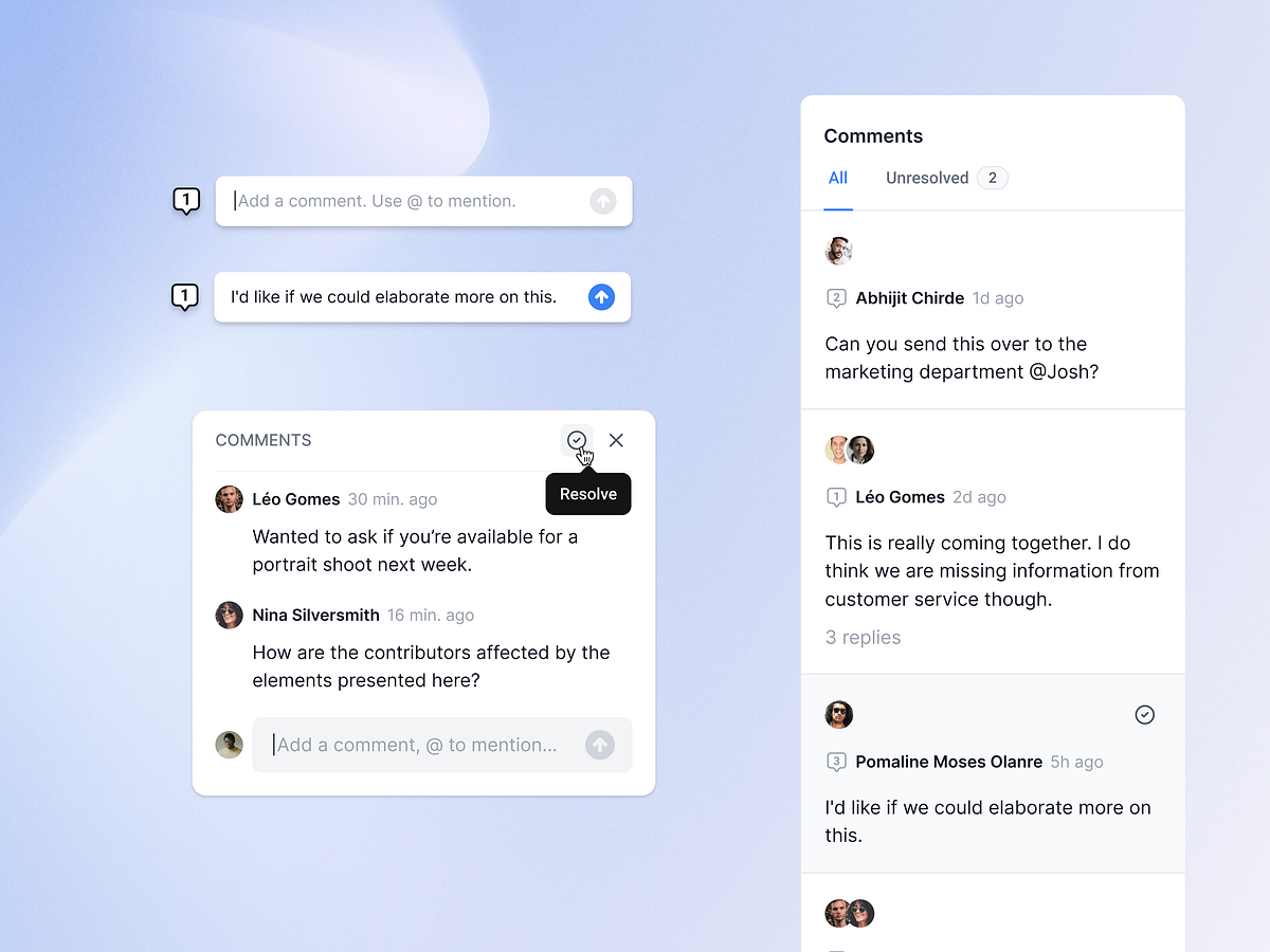 Annotation Comments Components By Usrnk1 On Dribbble