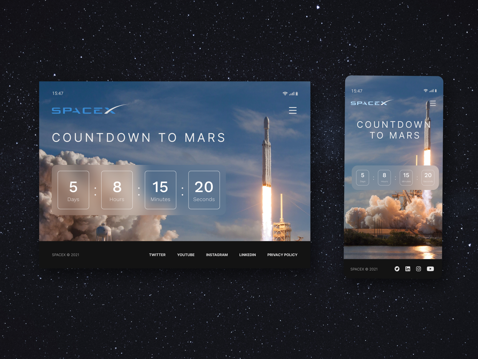 Countdown Timer by Lucas Bracamonte - UX/UI Designer on Dribbble