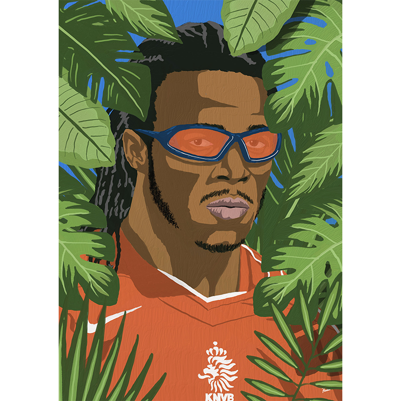 Portrait Edgar Davids ⚽ by calquenoir on Dribbble