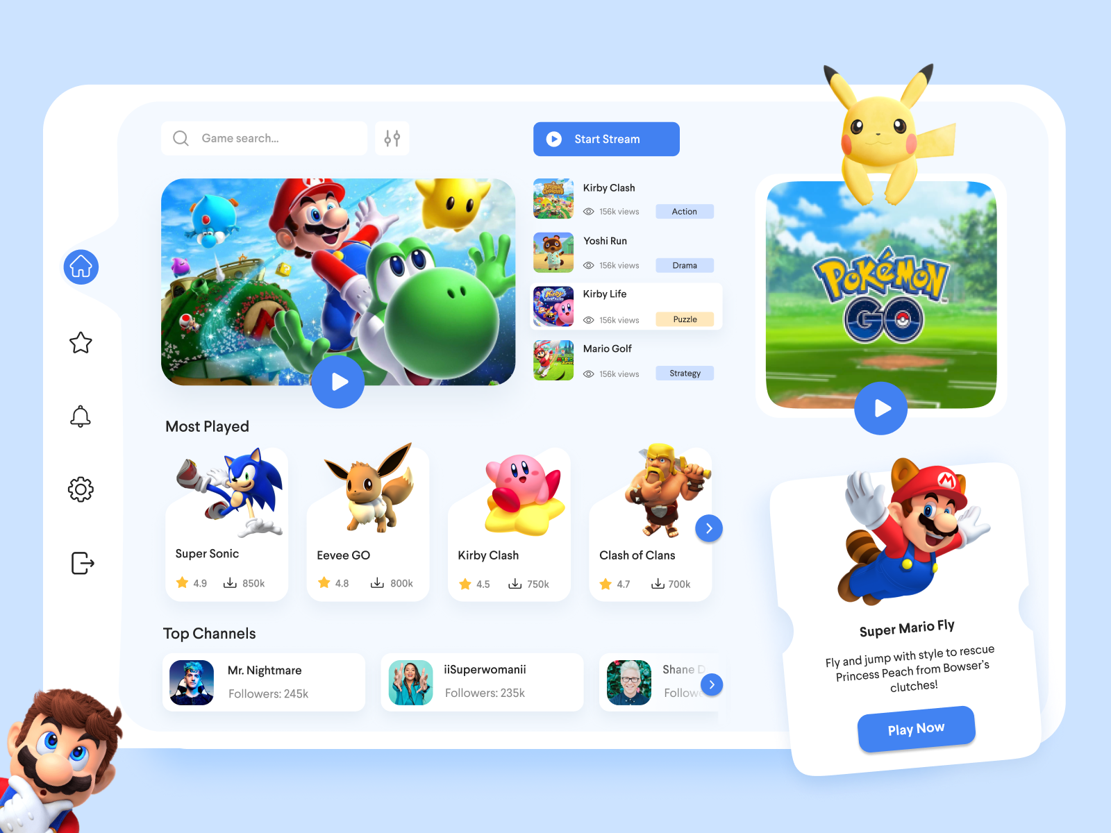 Gaming Dashboard UI Concept by Abhinav Khare on Dribbble