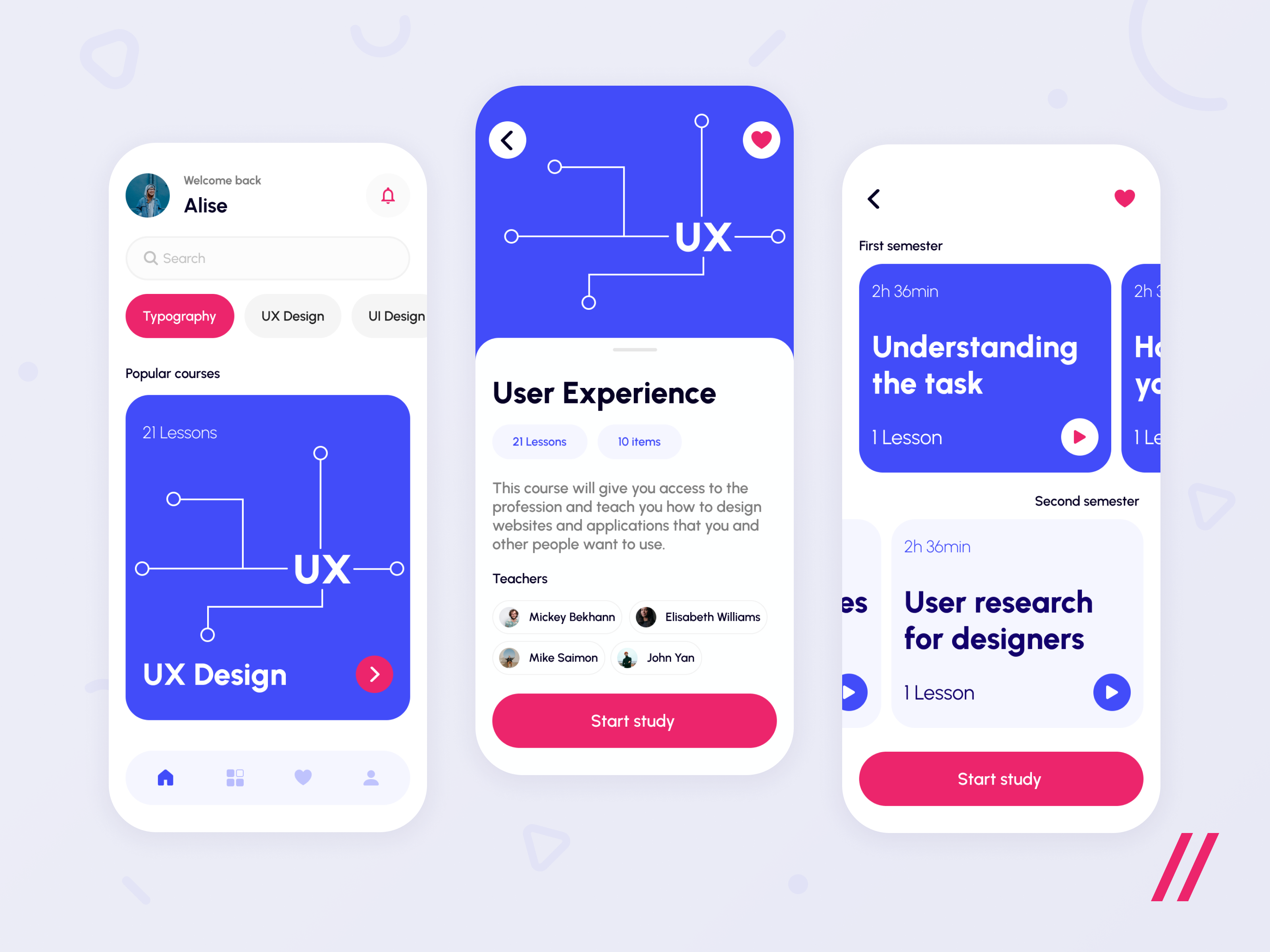 Education App by Kristina Taskaeva for Purrweb UI/UX Agency on Dribbble