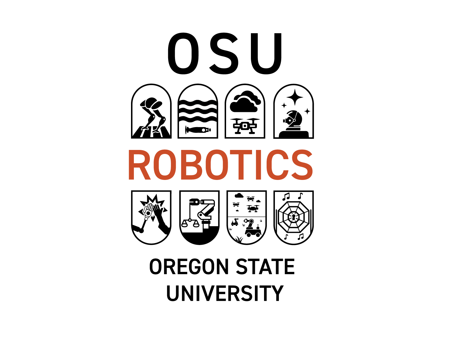 OSU Robotics Branding Badges by Chris R Becker on Dribbble