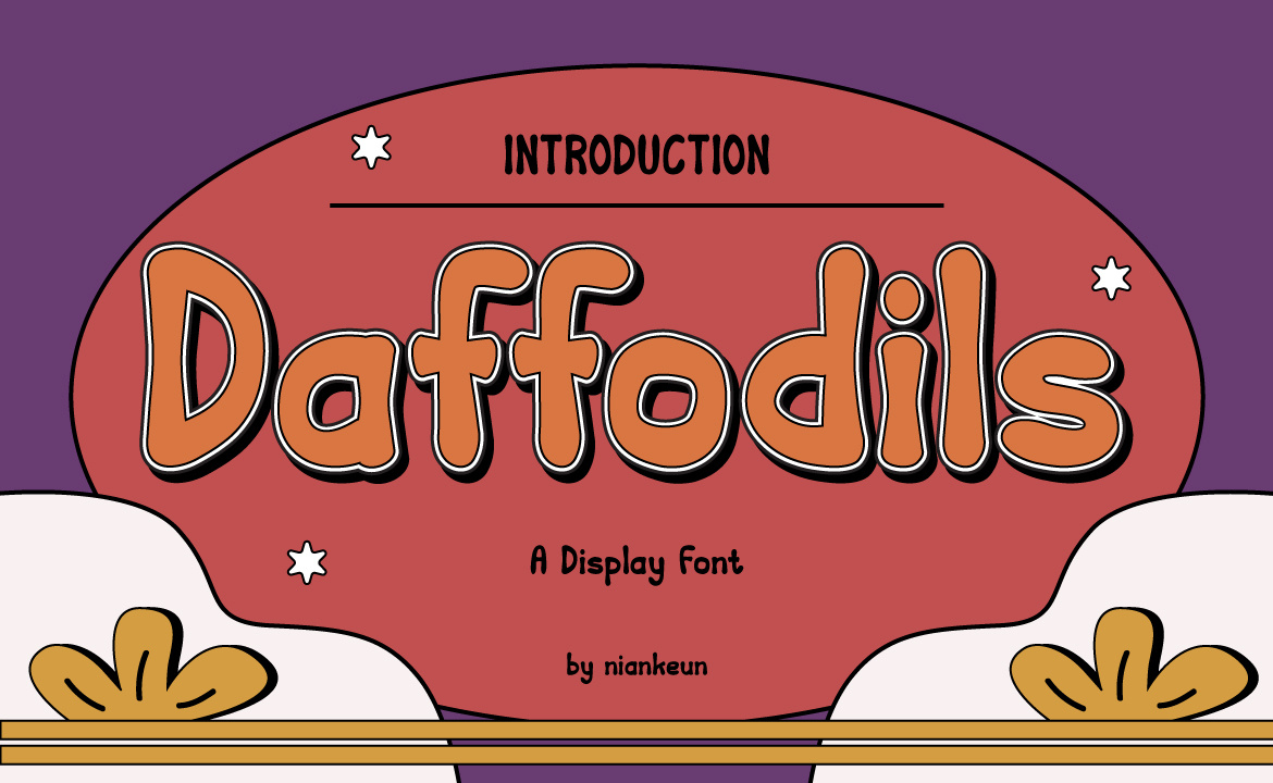 Daffodils - a Display Font by Nian Keun on Dribbble