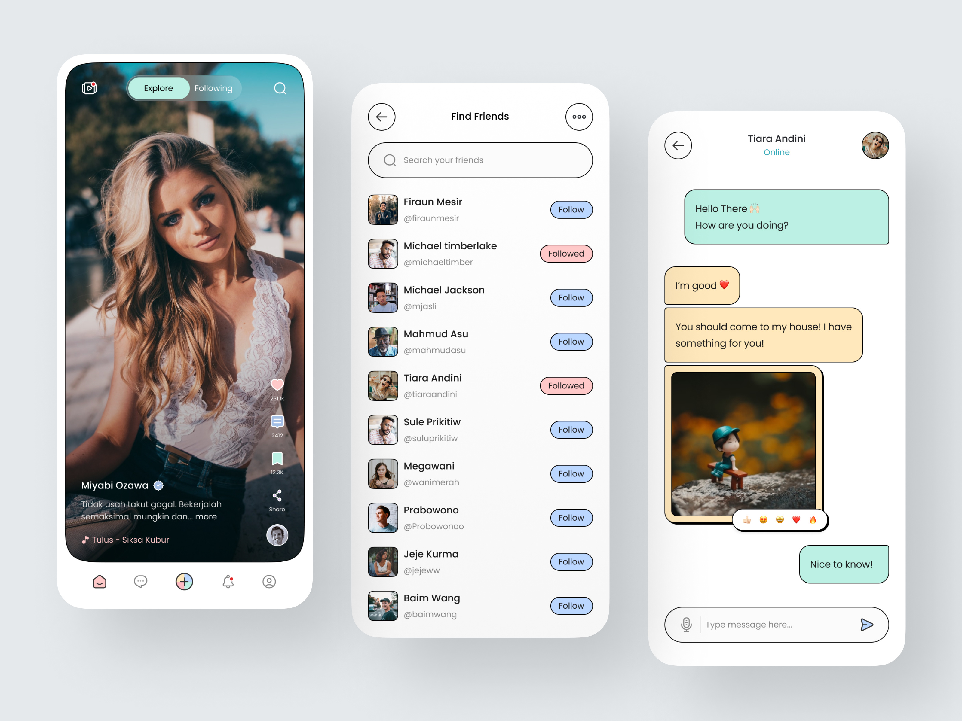 Social+ - Social Media Mobile App by F. Ferina Chung for everteam on ...