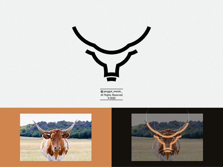Bull Line Art logo idea by Jenggot Merah on Dribbble