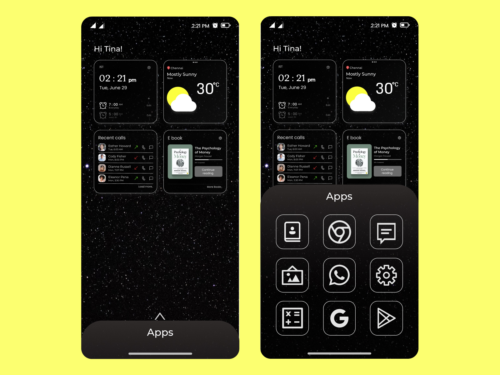 Cosmo Smart Theme by aswathi venkatesan on Dribbble